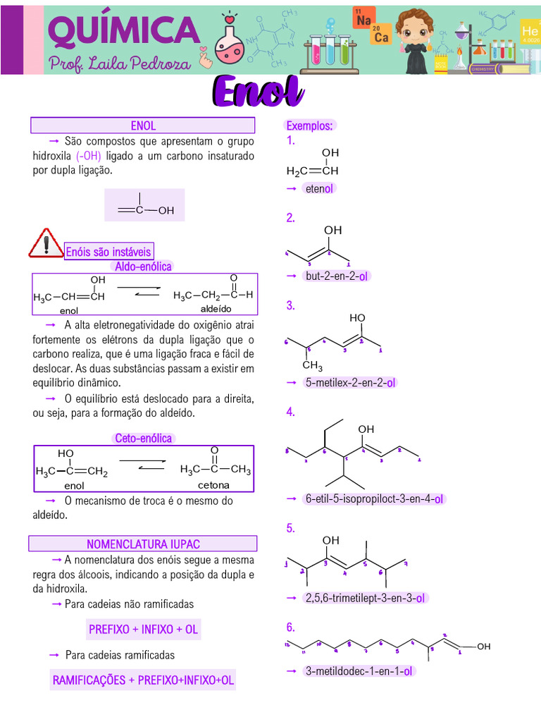 Apostila - 9 - Enol | PDF | Aldeído | Cetona