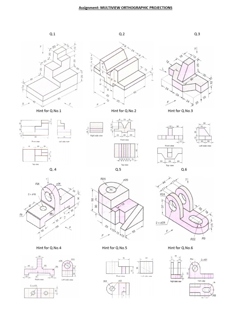 Orthographic Projection | PDF