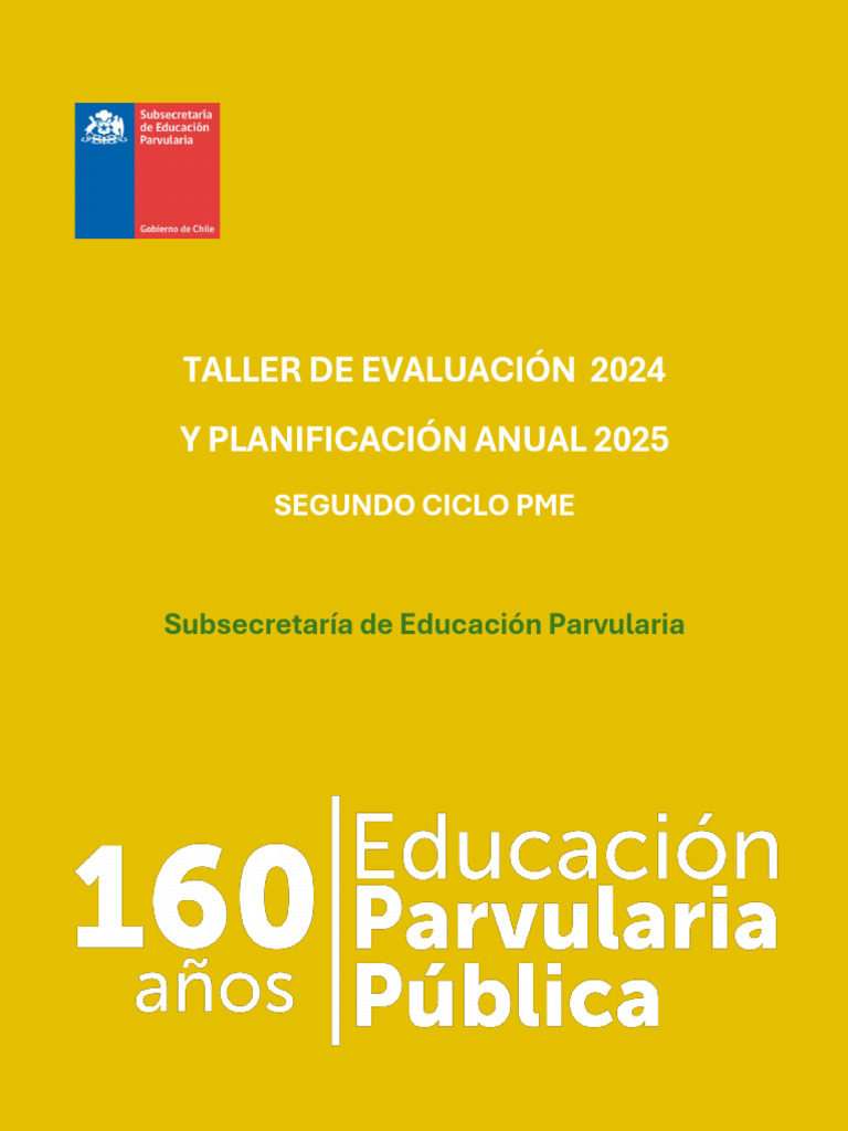 Taller de Evaluación Anual 2024 y Planificación Anual 2025 - VF | PDF | Planificación | Evaluación