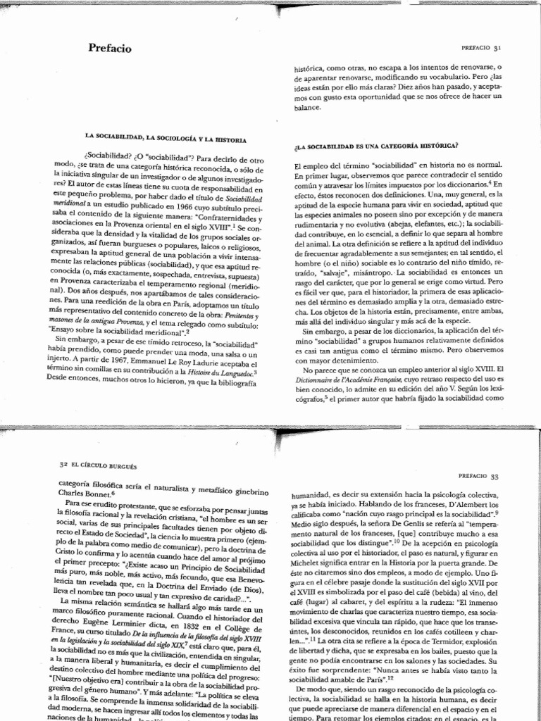 Agulhon Prefacio | PDF | Sociología | Socialización