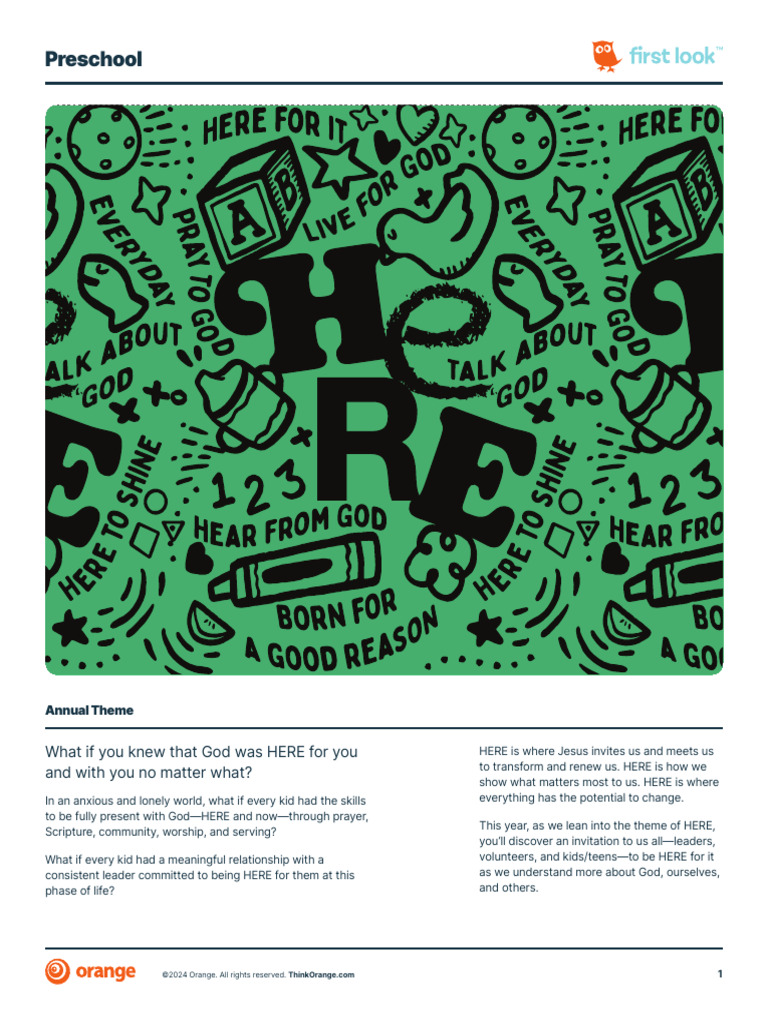 First Look Scope and Sequence 2024-2025 | PDF | Jesus | Books Of Kings