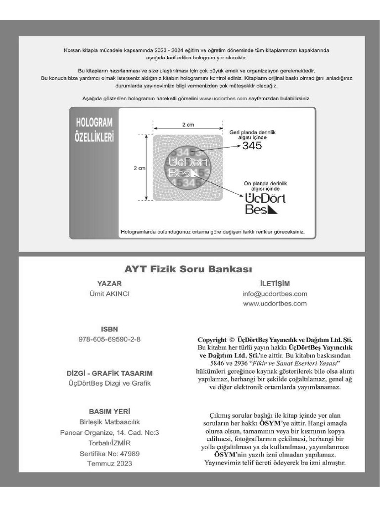 345 Ayt Fizik Vektörler | PDF
