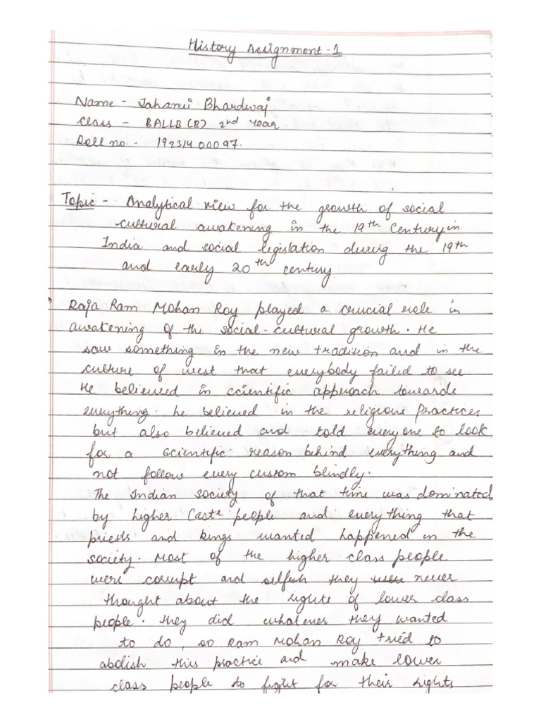 History Assignment 1 | PDF