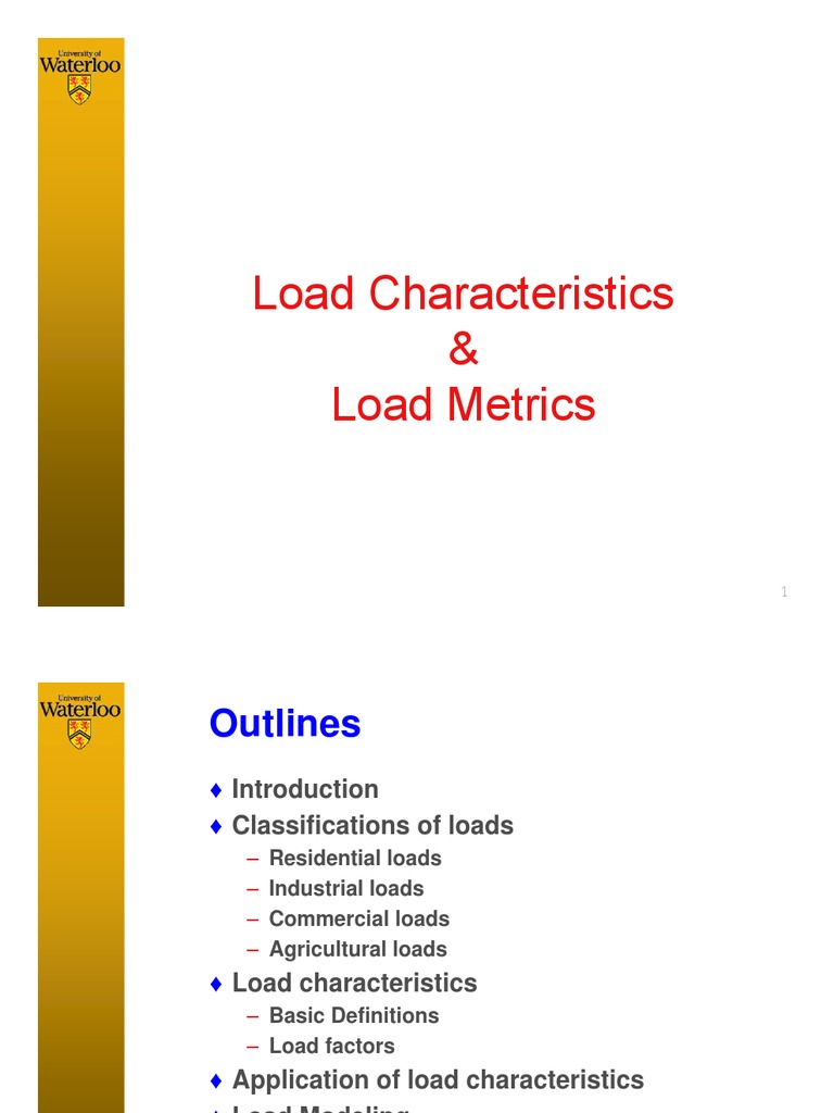 Understanding Electric Load Characteristics and Their Application in ...