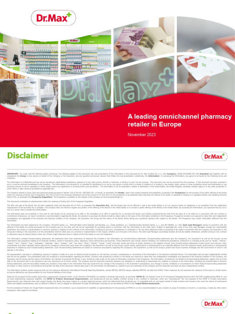 Dr.Max group presentation_20.11.2023_final | PDF | Debt | Leverage ...
