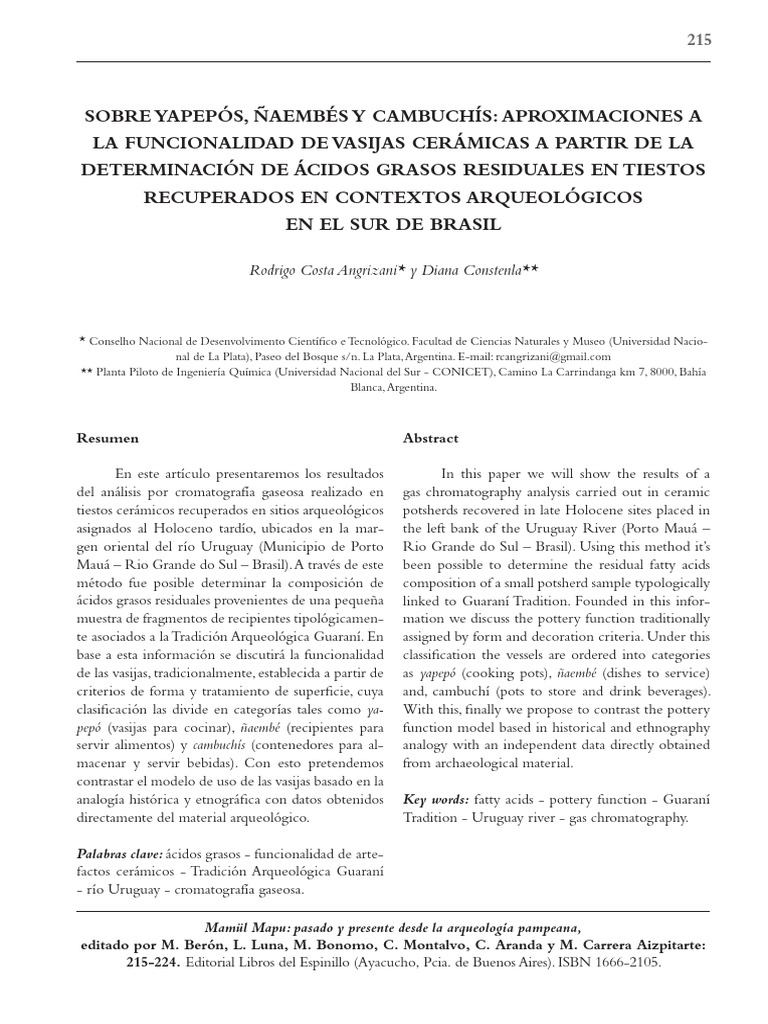 Sobre Yapepos Naembes y Cambuchis Aproxi | PDF | Cerámica | Aluminio