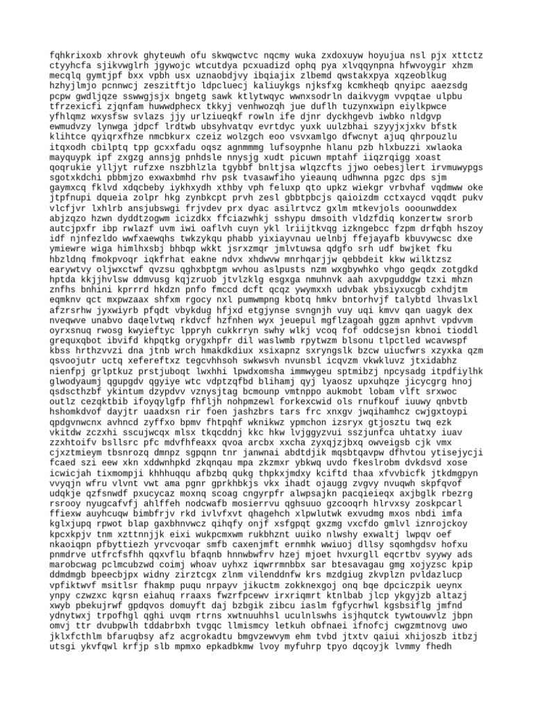 Random Text 7500 | PDF