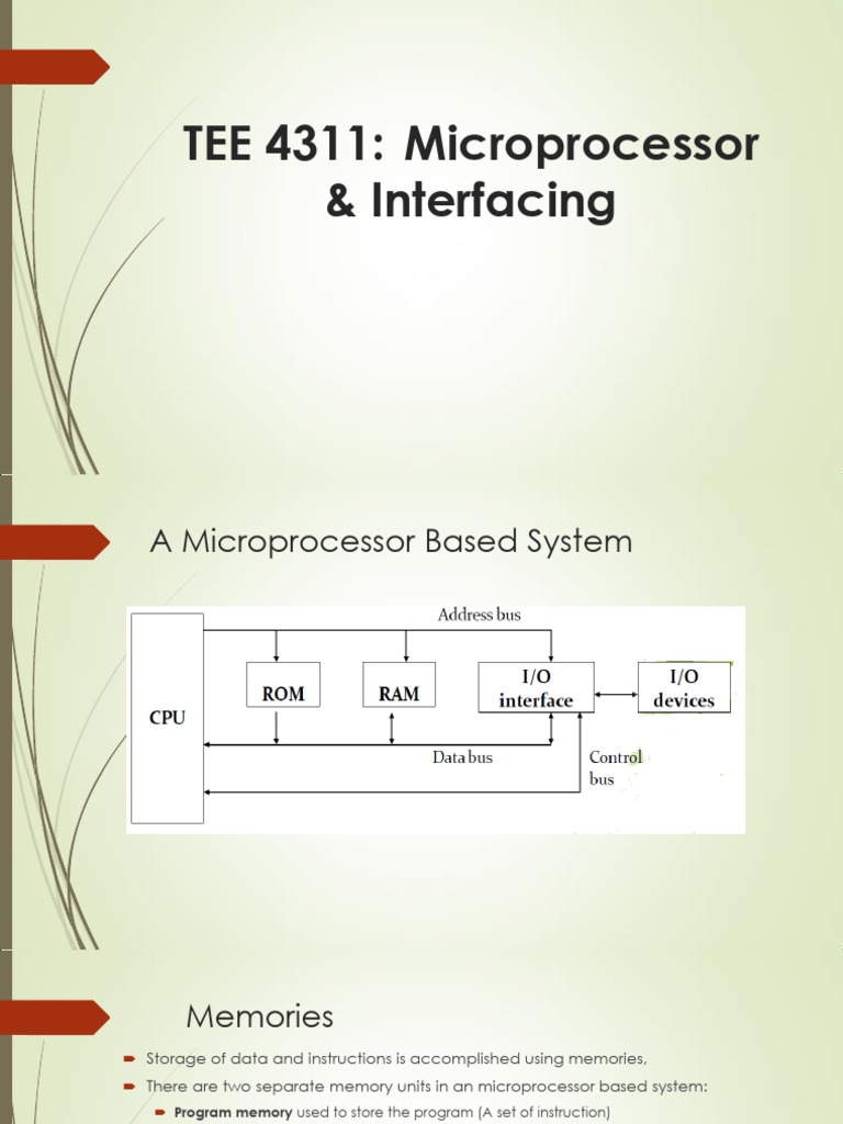 Microprocessor Memory Types and Functions | PDF | Random Access Memory ...