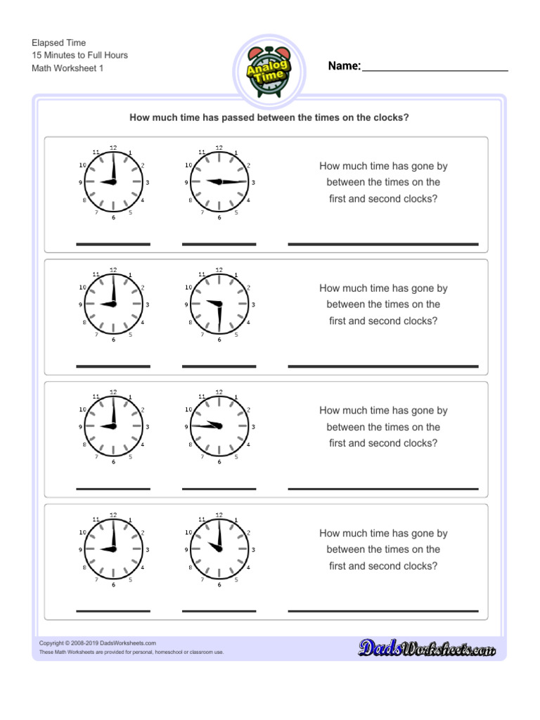 Elapsed Time 15 To Full Hours v1 | PDF