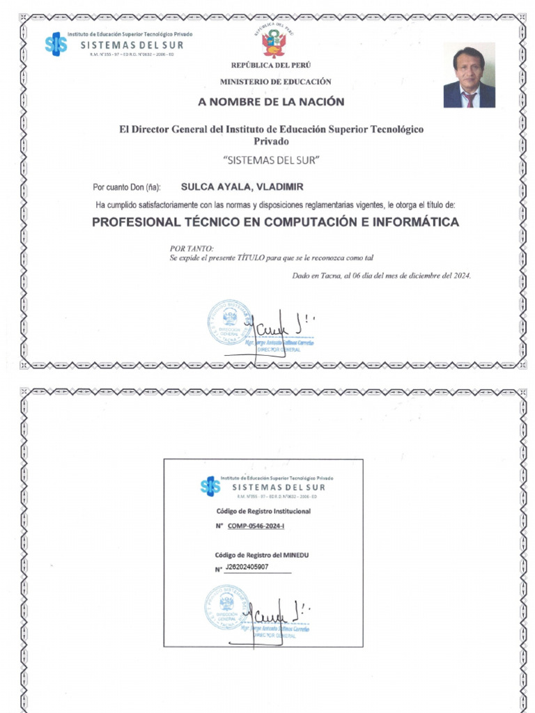 Titulo Tecnico Compu - Vsulca Final | PDF