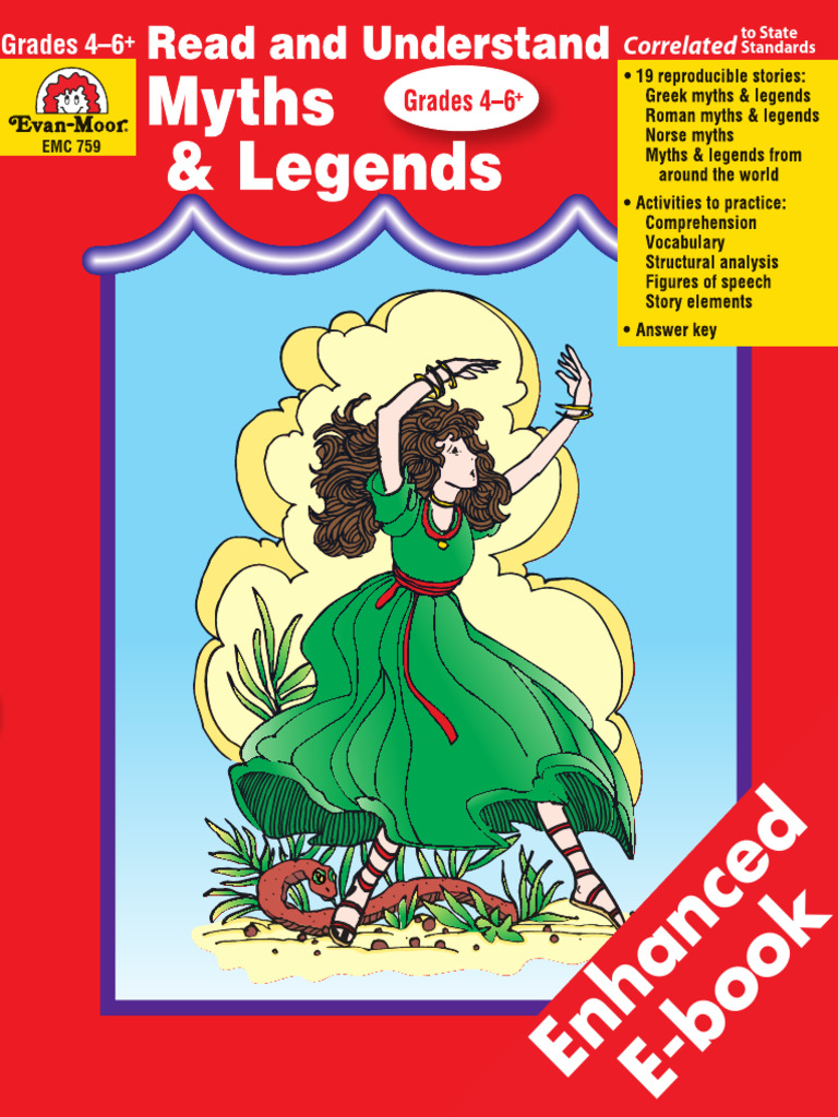 Myths & Legends Activities for Grades 4-6 | PDF | Books