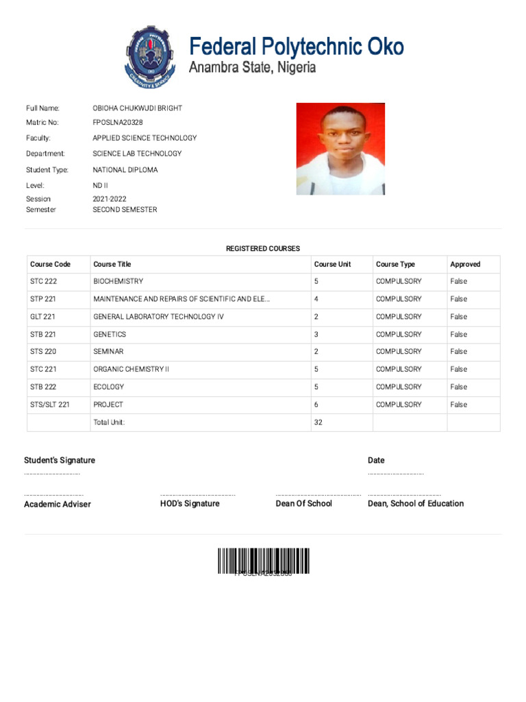 ND II Science Lab Technology Courses | PDF