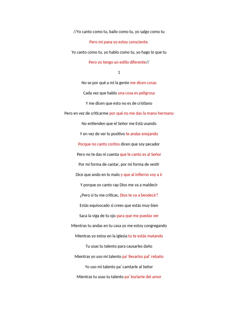 Estilo Diferente Letra | PDF
