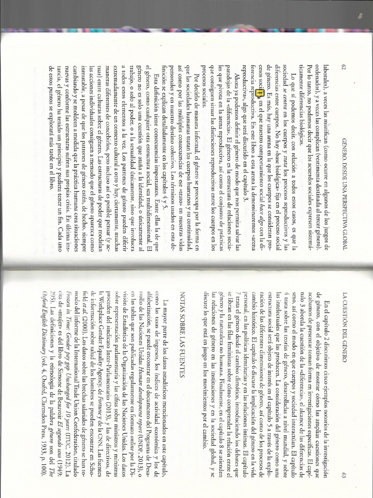 Connell Pearse 2018 Genero Una Perspectiva Global | PDF