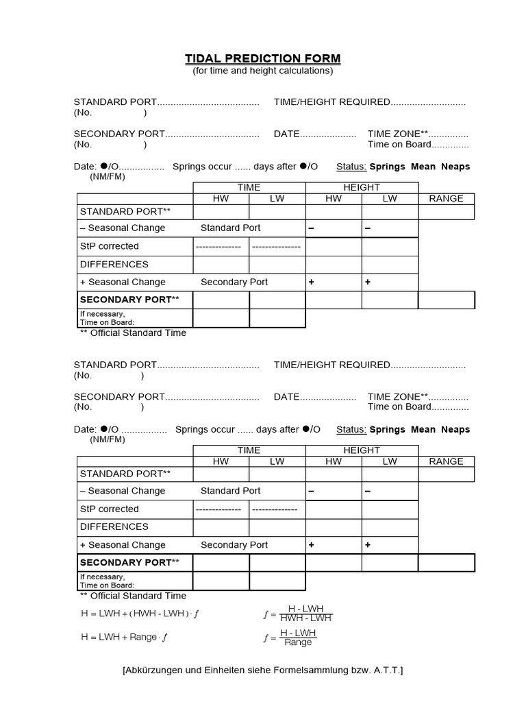 DSV Formblatt ATT Rechenschema | PDF