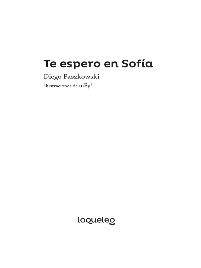 Primeras Paginas Te Espero en Sofia | PDF