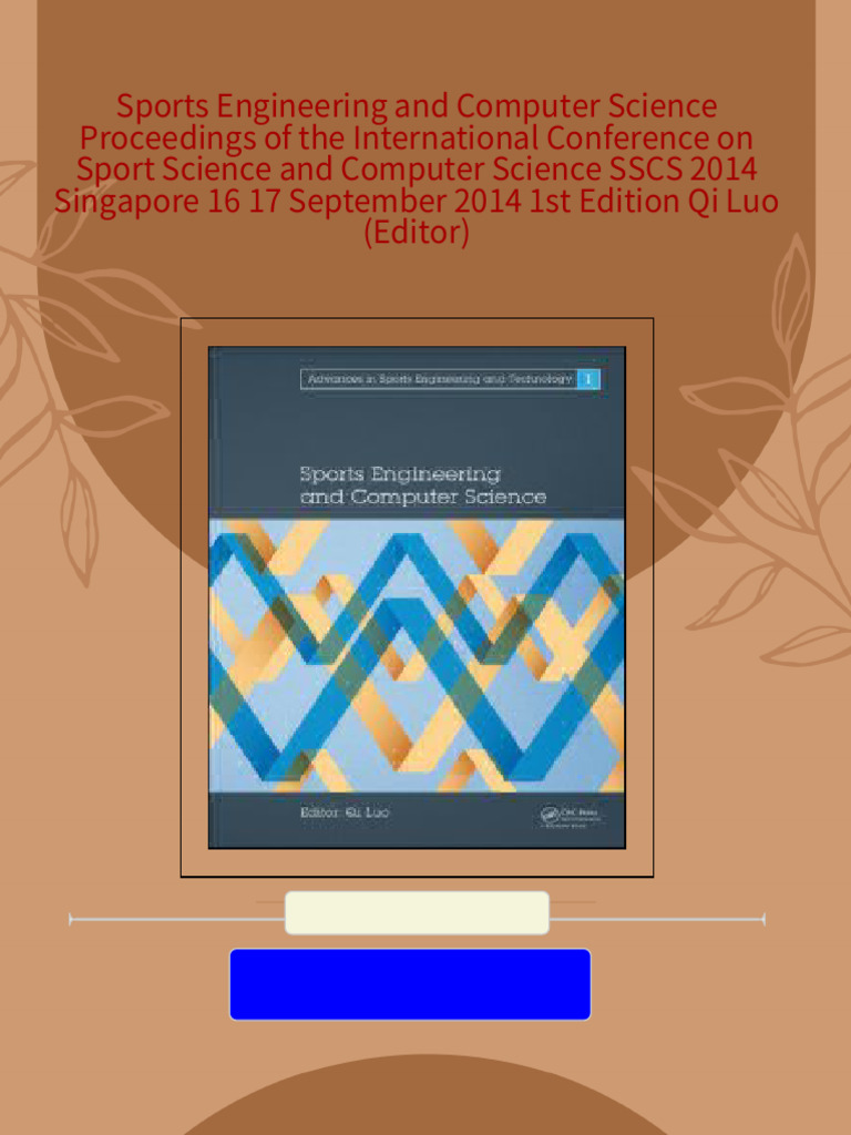 Sports Engineering and Computer Science Proceedings of the ...
