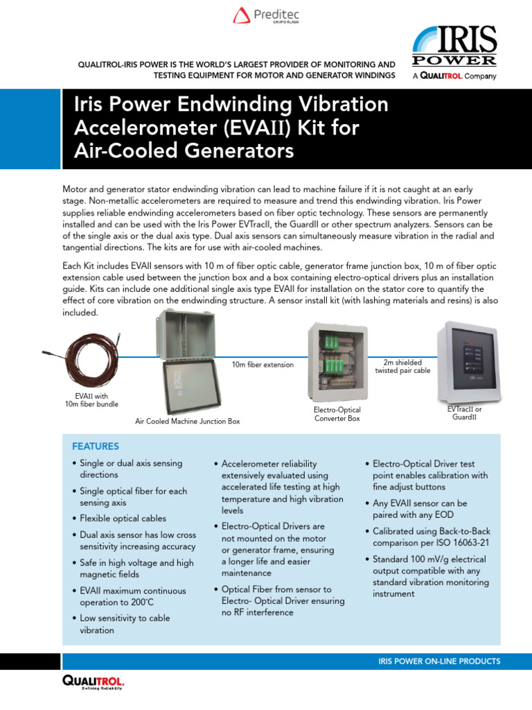 EVAII Fiber Optic Vibration Sensors | PDF | Optical Fiber | Electric Motor