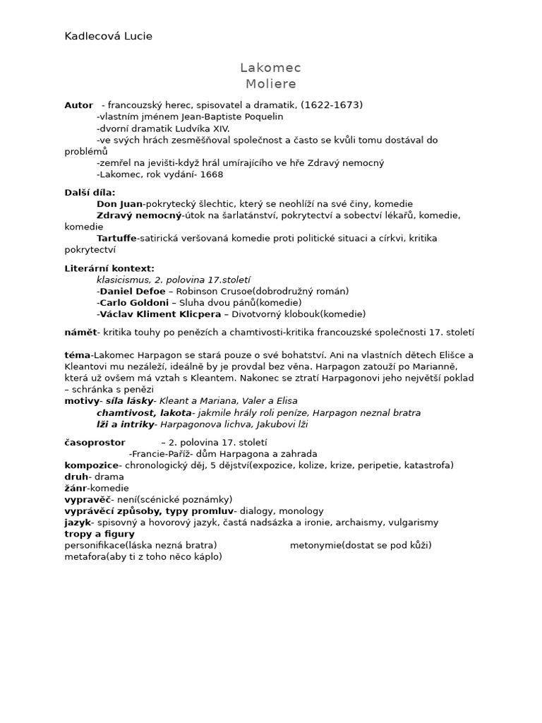 Lakomec | PDF