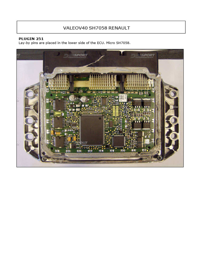 Valeo v40 sh7058 Renault | PDF