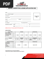 Motoracing Application Form FMSCI License | PDF | Driver's License ...