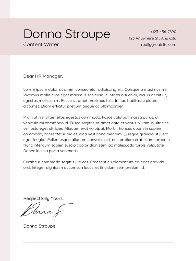 Job Application from Donna Stroupe | PDF