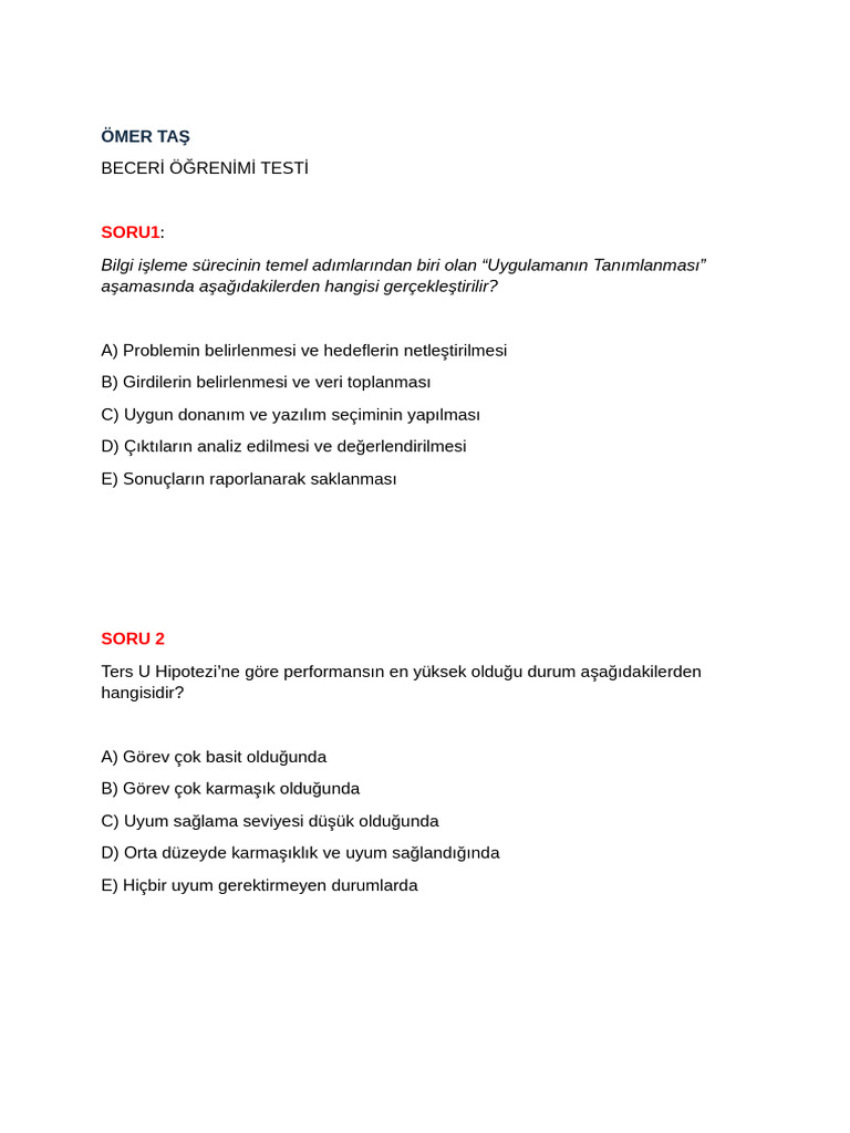 Beceri Öğrenimi Toplu . | PDF