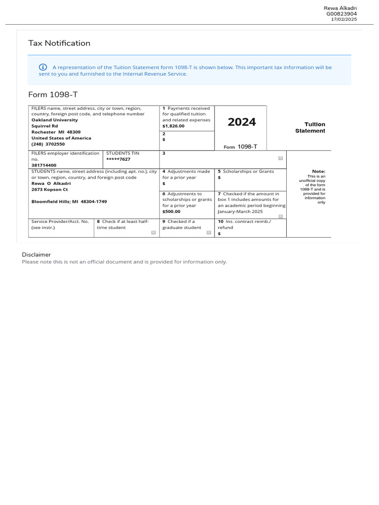 2024 Tuition Statement Overview | PDF | Economies | Economy Of The ...