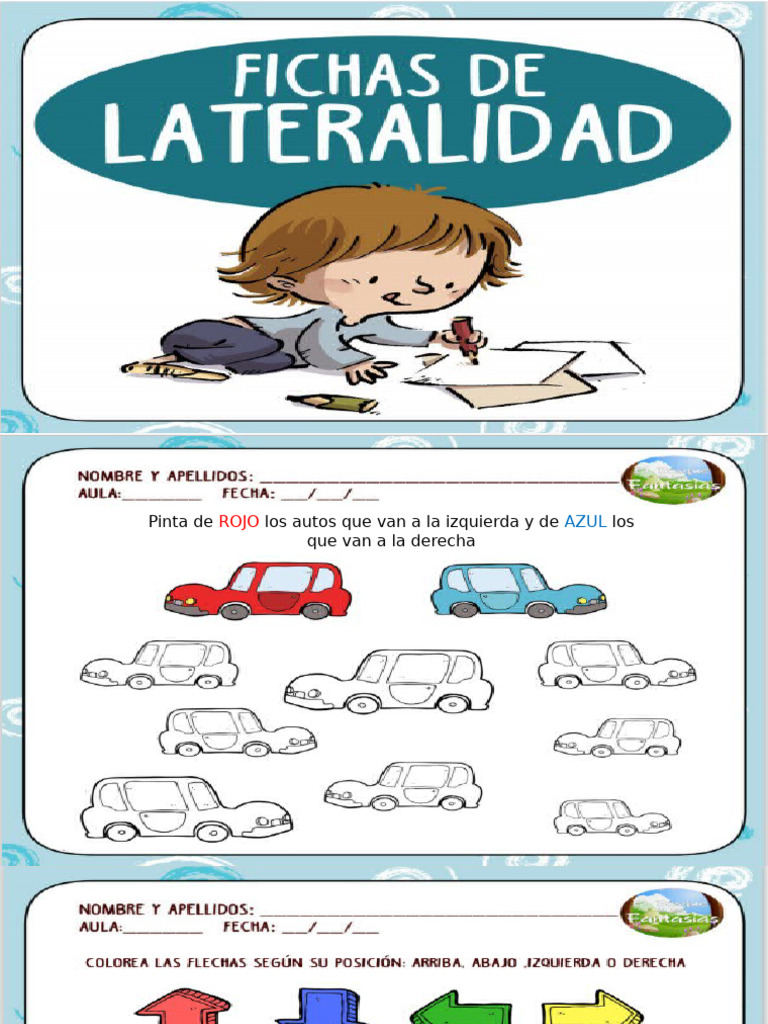 Fichas de Lateralidad Act 1 | PDF