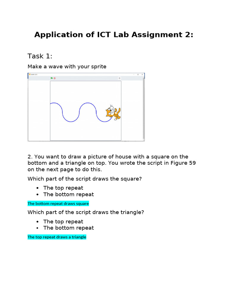 ICT Lab: Drawing with Scripts | PDF