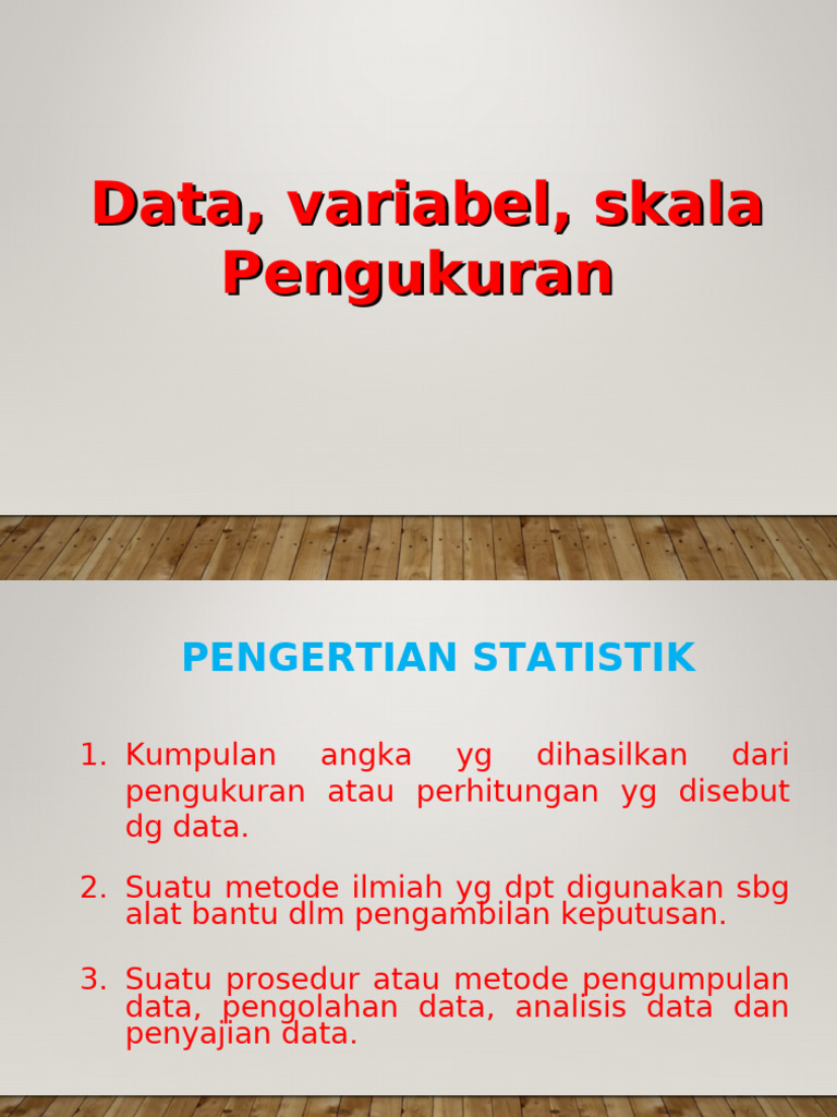 Data, Variabel | PDF