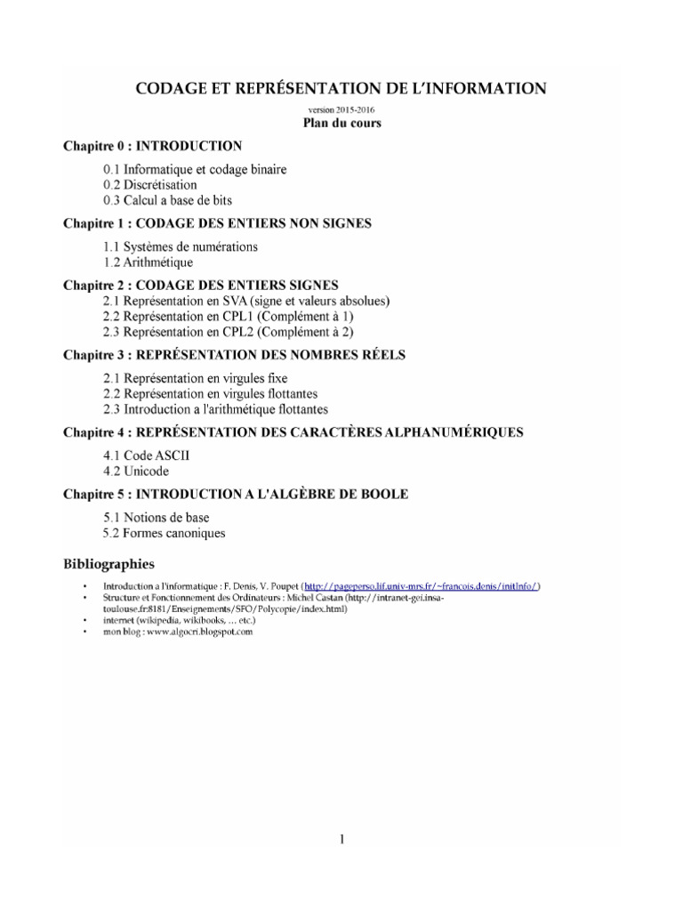 Structure Machine 1 French | PDF