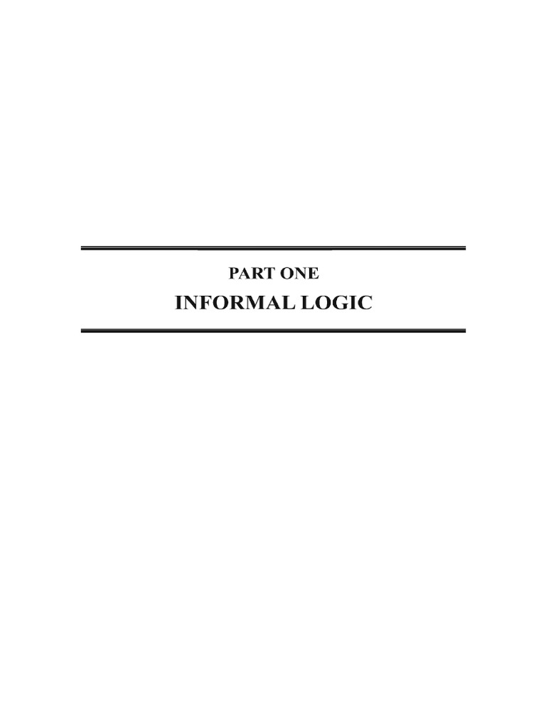 Essentials of Logic - Meaning and Nature of Logic | PDF