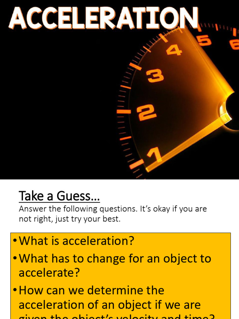Understanding Acceleration Basics | PDF