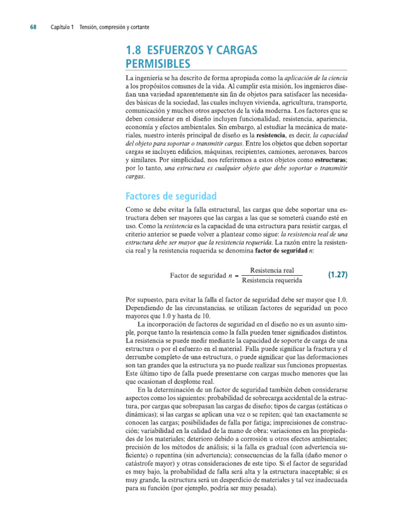 Factor de Seguridad - Lectura 1 | PDF