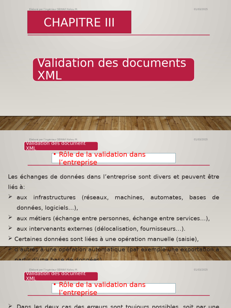chapitre3 | PDF | XML | Langage de balisage