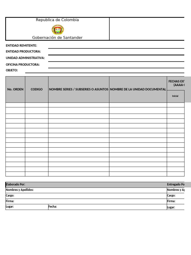 Formato Unico de Inventario Documental (Fuid) CD | PDF