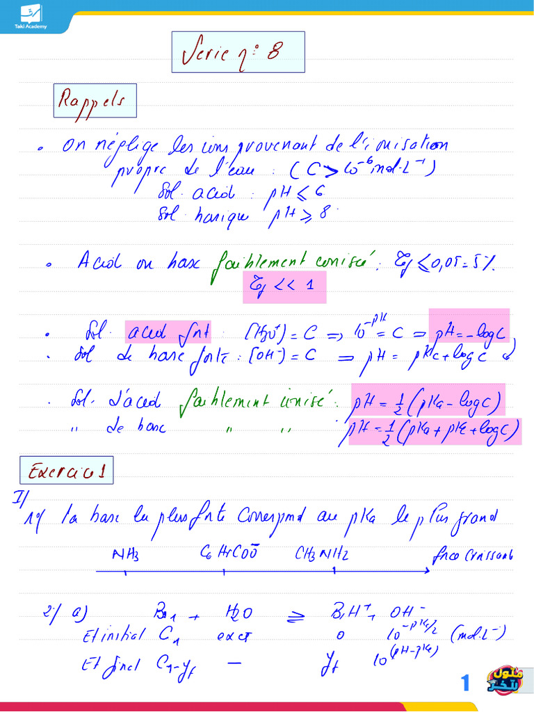 Correction Serie 8 | PDF