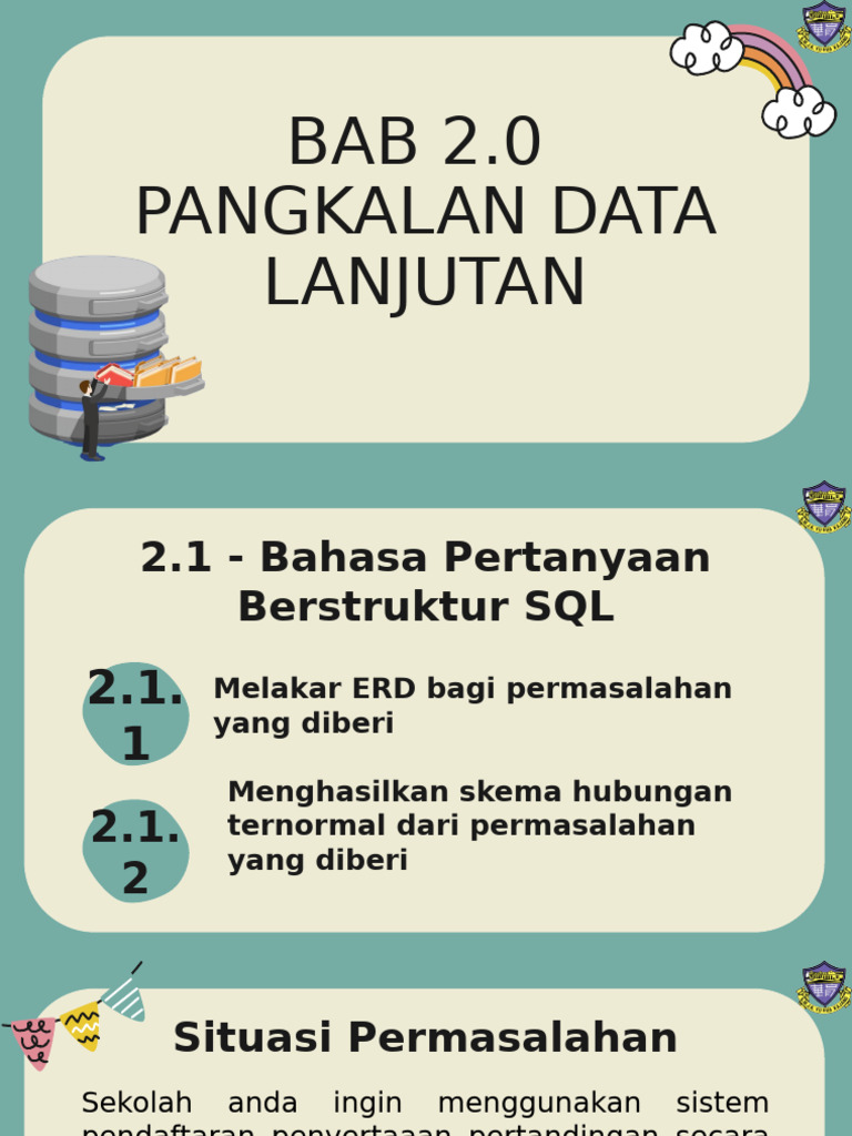 2.1.1-2.1.2 ERD, Skema Hubungan, Penormalan v3 | PDF