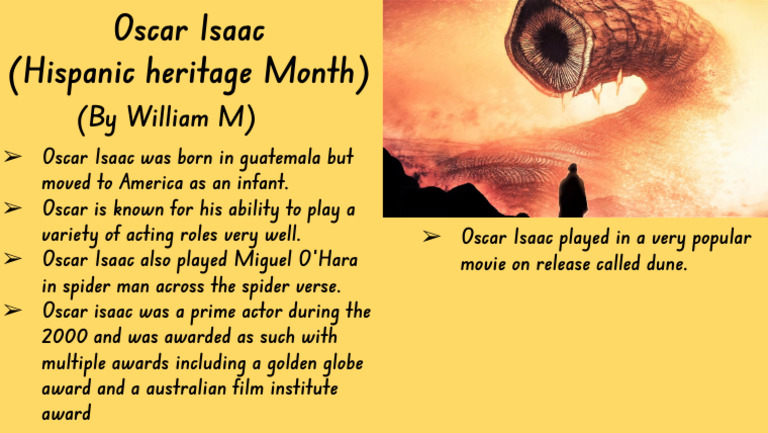 William Moritz - Sept 24 - Hispanic Heritage Project | PDF