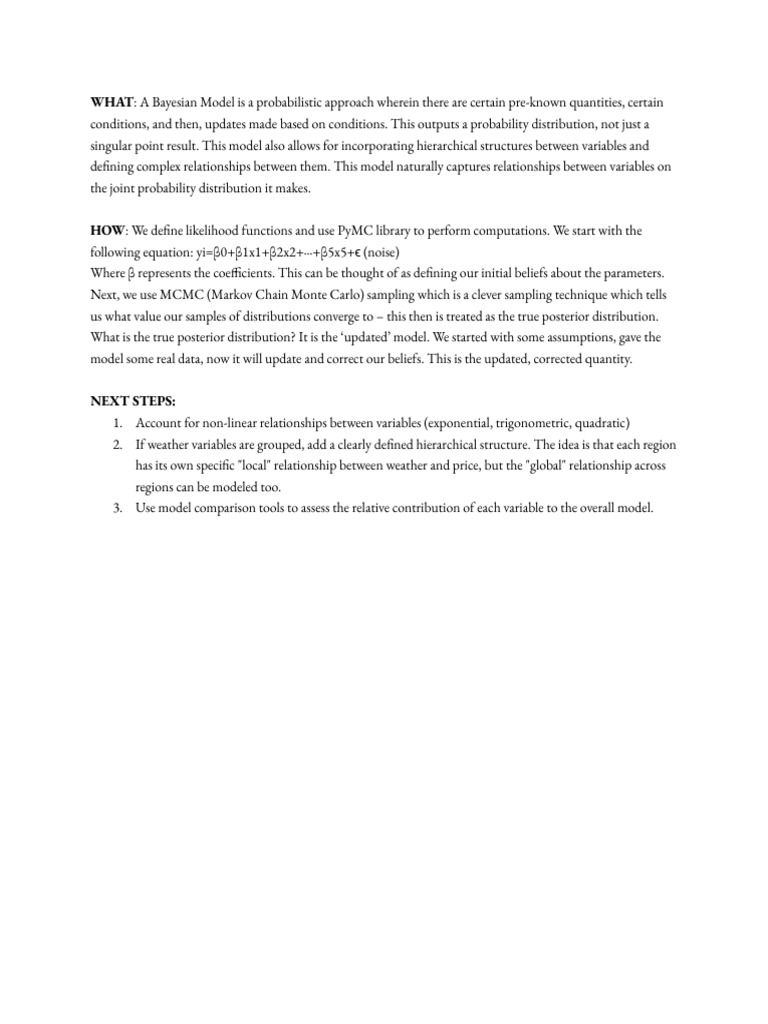 A Bayesian Approach to Modeling Prices. | PDF