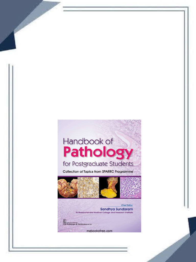 Handbook of Pathology For Postgraduate Students 1st Edition Sandhya ...