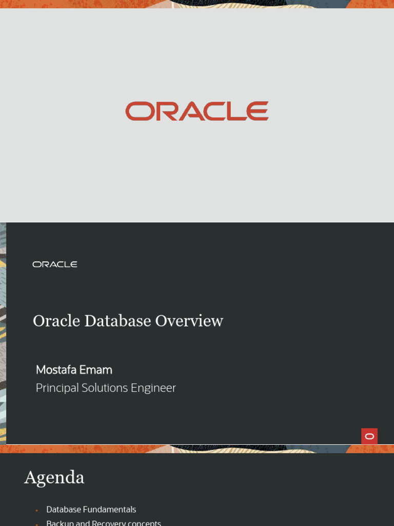 OracelDB-Overview_Day1_compressed | PDF | Databases | Computer Data Storage