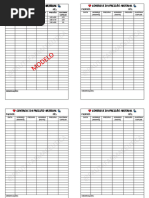 Tabela de Controle PA | PDF