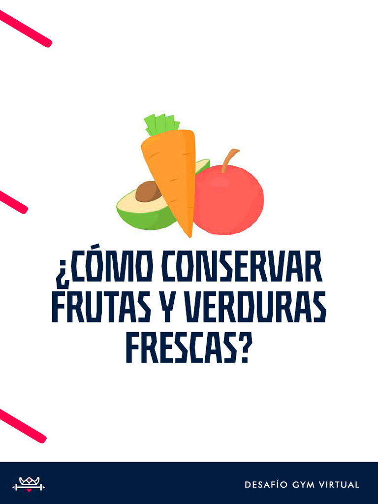 Conservar Frutas y Verduras | PDF