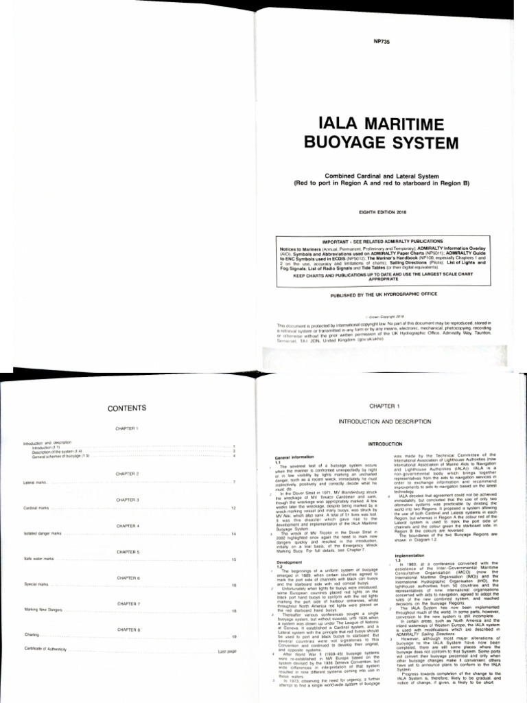 Idoc - Pub Iala Maritime Buoyage System Np735 8th Edition 2018pdf | PDF