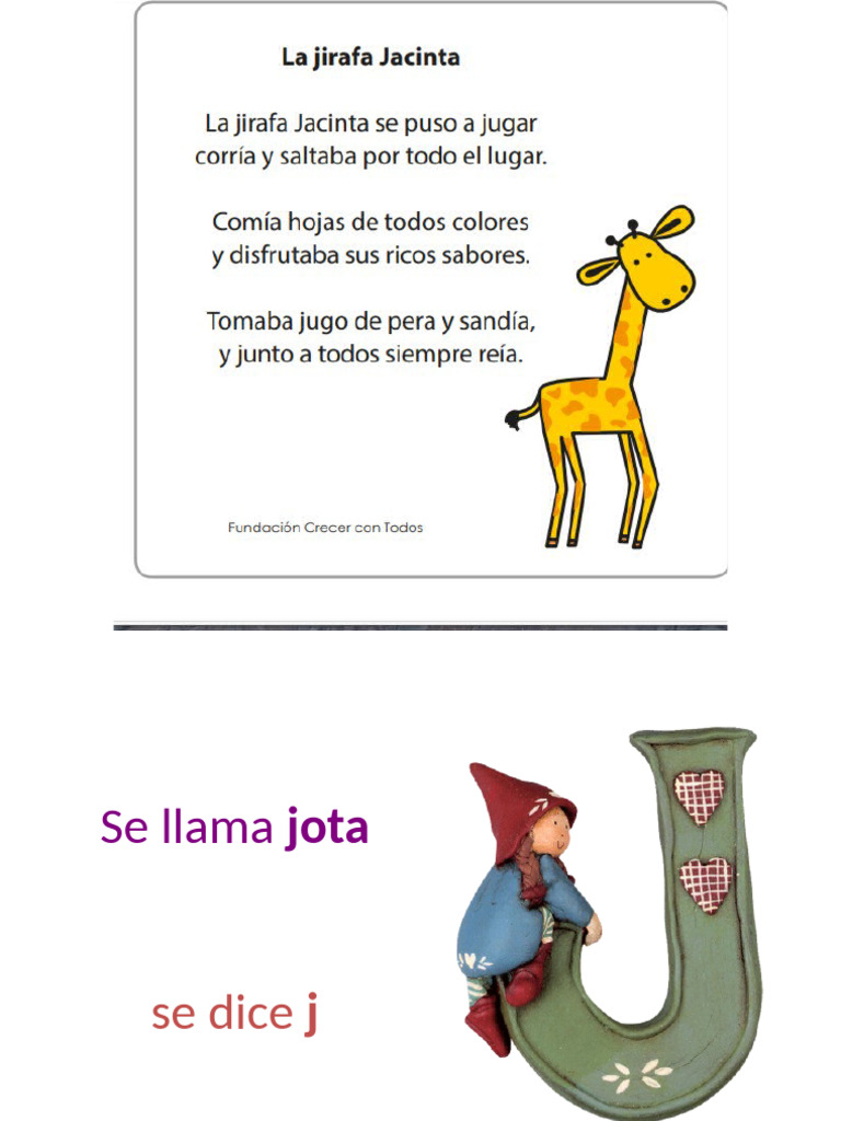 Presentación Letra J Siglito | PDF