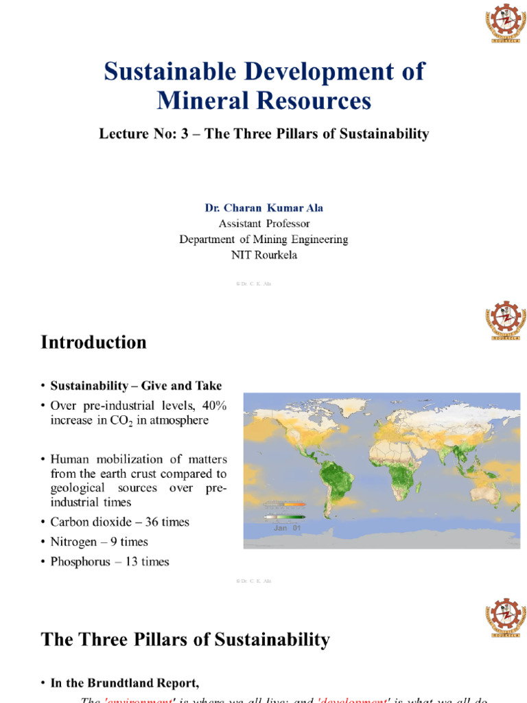 Lecture 3 - The Three Pillars of Sustainability | PDF