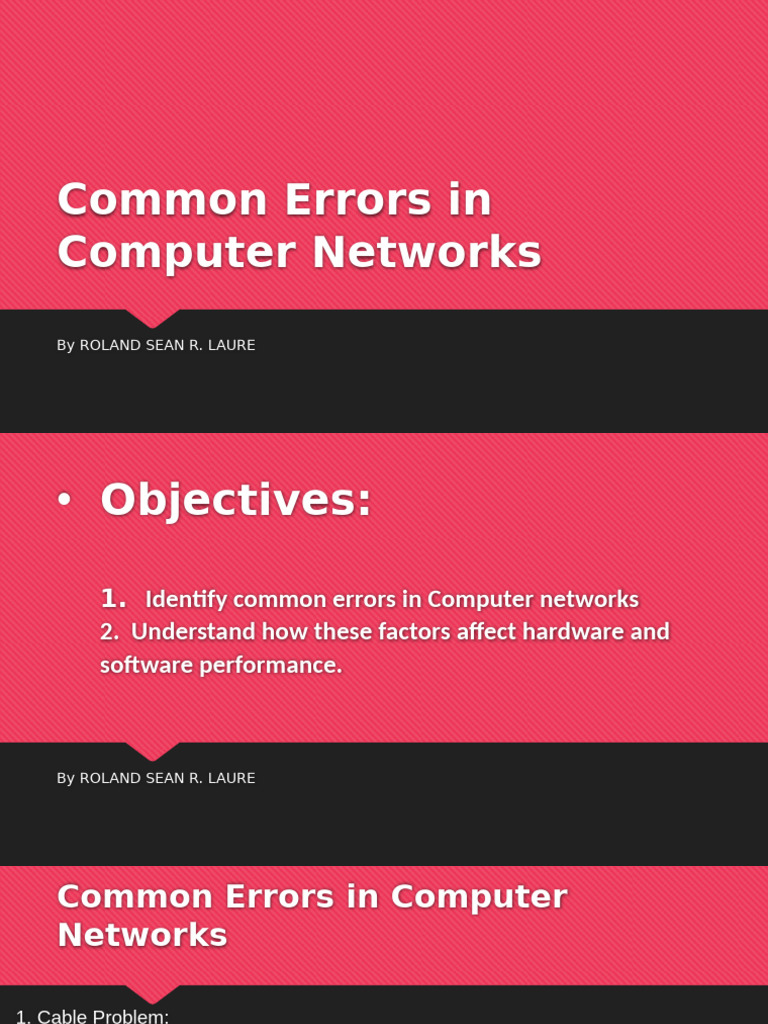 Common Network Errors and Solutions | PDF | Ip Address | Computer Network