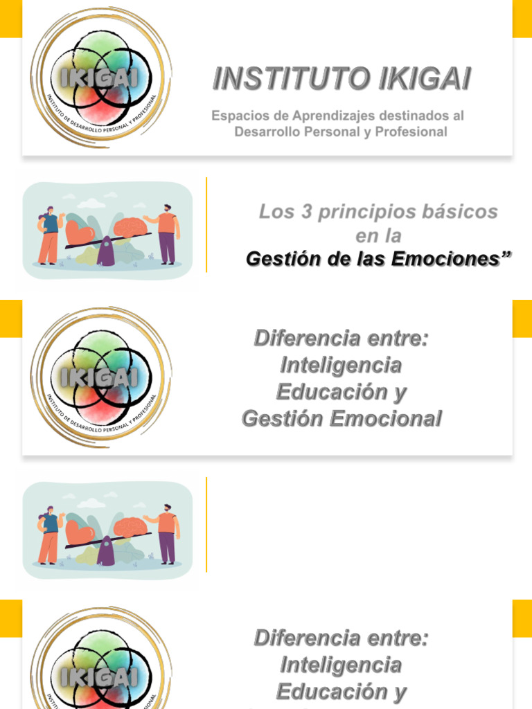 Principios de Gestión Emocional | PDF | Las emociones | Sicología
